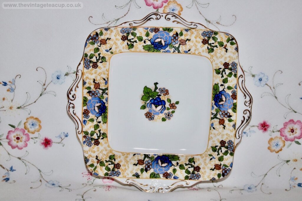 Victorian Paragon Star Cake Plate Bone china Tea Set
